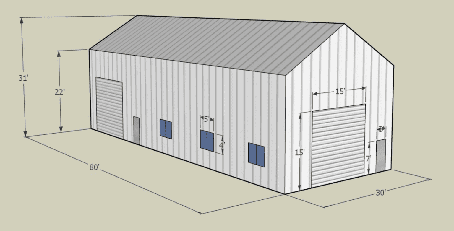 Metal Building Plans for Pre-Engineered Steel Structures - Steel Built ...